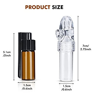 Portable Mini Spice Storage Pepper Shaker Bottle with Spoon (4 Pack),Bottle for Outdoor Camping Travel