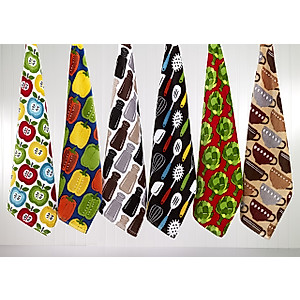 T-Fal Textiles 100% Cotton Fiber Reactive Printed Kitchen Dish Towel, 19" x 28", Apples Print