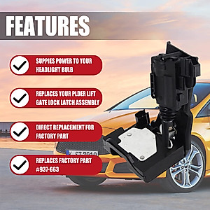 Liftgate Actuator Rear Hatch Trunk Door Latch Tailgate Lock Motor Replaces for Ford Escape 2009 2010 2011 2012, Mercury Mariner 2009-2011, Mazda Tribute 2008-2011 937-663 9L8Z-7843150-B