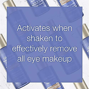 Neutrogena Gentle Oil-Free Eye Makeup Remover & Cleanser for Sensitive Eyes, Non-Greasy Makeup Remover, Removes Waterproof Mascara, Dermatologist & Ophthalmologist Tested, 3 x 5.5 fl. oz
