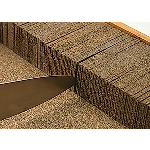 Deluxe KNIFEdock - In-drawer Kitchen Knife Storage (15 in x 13 in x 2.5 in)- Easily Identify Your Knives At A Glance. Frees Up Your Counter Space. Cork Composite Material Never Dulls Your Blades.