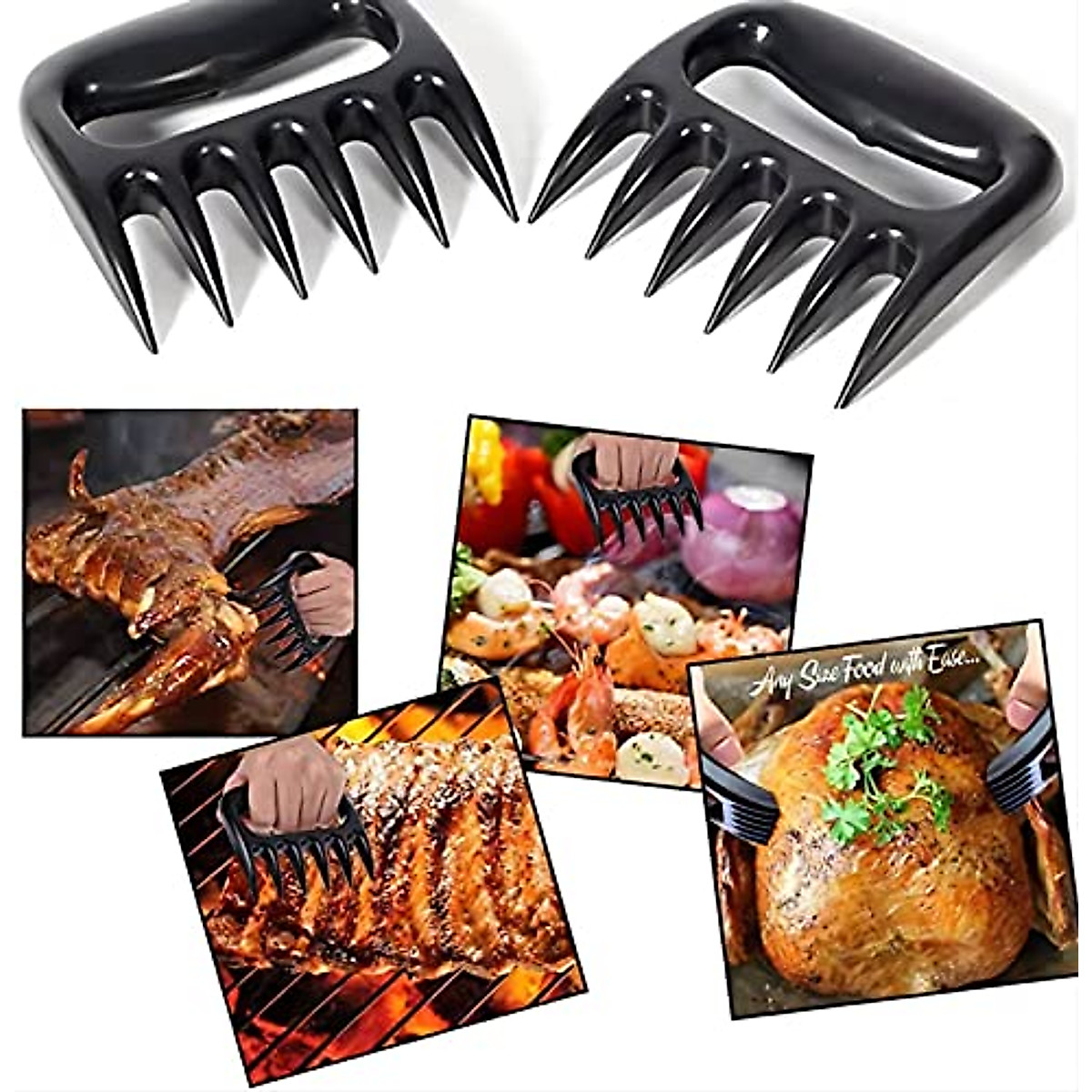 Fsadwnn Chicken Shredder, Meat Shredder Shred Machine,3PCS Meat Grinder with Meat Claws,Meat Shredder Tool with Handles for Pulled Pork, Beef and Chicken