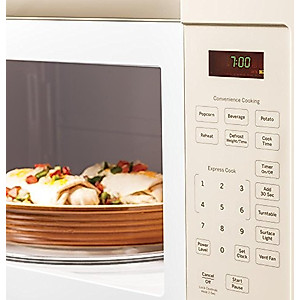 GE JVM3160DFCC 1.6 Cu. Ft. Over-The-Range Microwave Oven, Bisque, 1000 Watts-1029481, beige