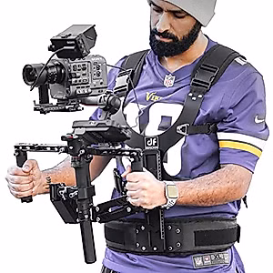 DF DIGITALFOTO Thanos-SE Support Vest Rig System,Filmmakers Kit Gimbal SteadiCam Compatible with DJI RS2/RS 3 PRO Mini/Ronin S,ZHIYUN Crane 3S for Videographer Smoothing footage 4.4-17.6 lbs Load
