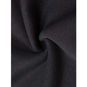 Floerns Women's Drawstring Hoodie Long Sleeve Heart Print Pullovers Sweatshirt Black S