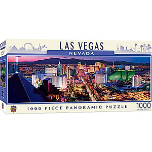 MasterPieces 1000 Piece Jigsaw Puzzle for Adults, Family, Or Youth - Las Vegas Panoramic - 13"x39"