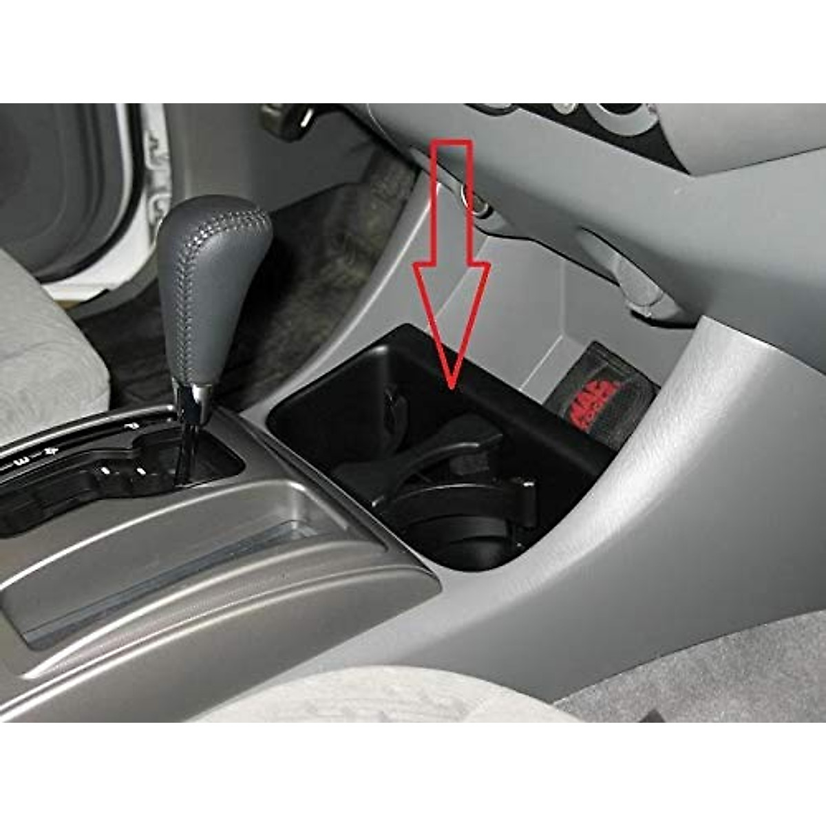 Center Console Cup Holder Insert Divider Barier Partition Separator for TOYOTA TACOMA SR5 TRD PRO 4x4 Limited Platinum 2005 2006 2007 2008 2009 2010 2011 2012 2013 2014 2015 & TOYOTA SEQUOIA 2008-2022