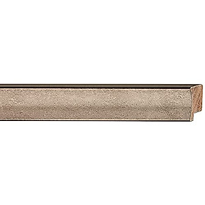 22x31 Frame Silver Real Wood Picture Frame Width 1.25 Inches | Interior Frame Depth 0.5 Inches | Florian Minimalist Photo Frame Complete with UV Acrylic, Foam Board Backing & Hanging Hardware