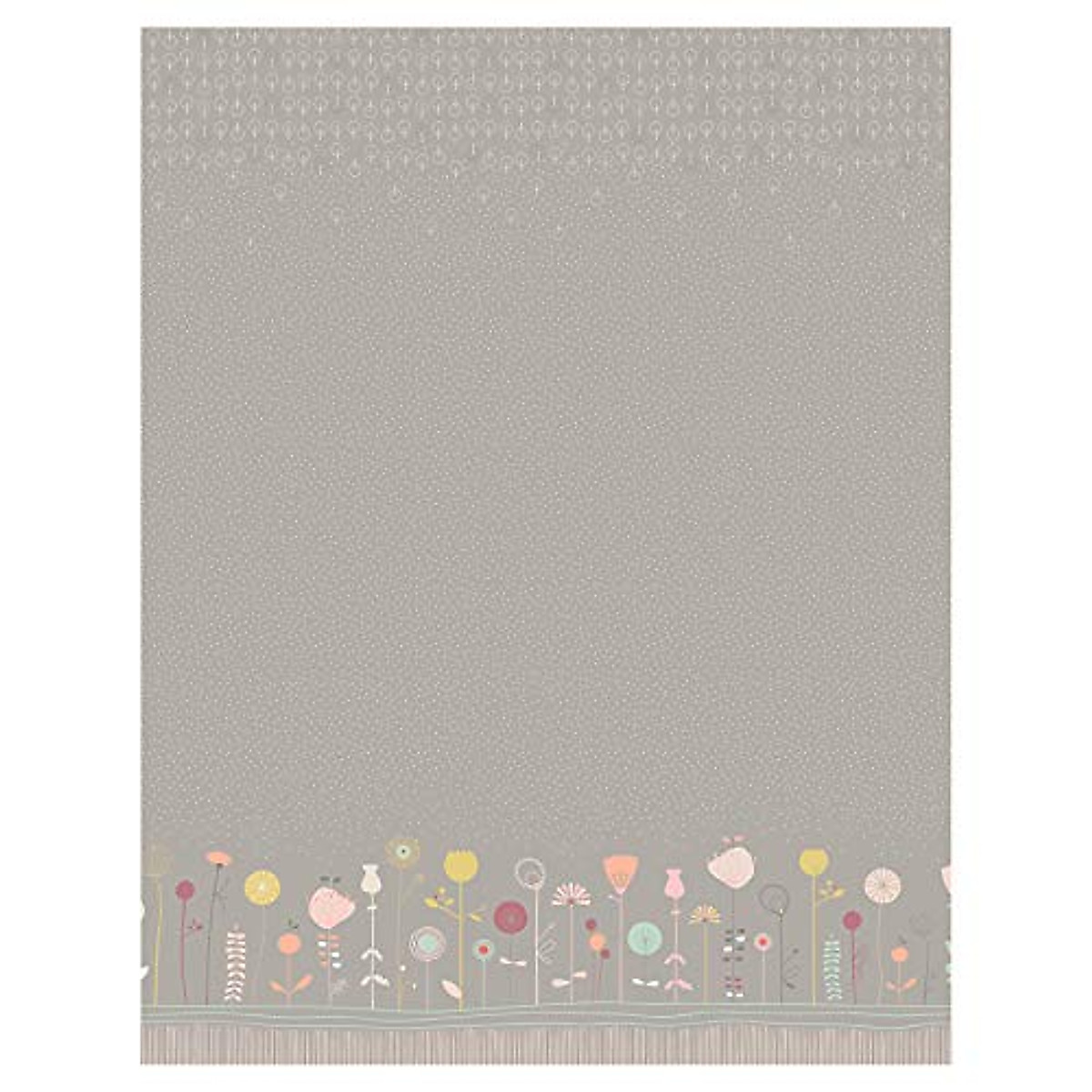 Art Gallery Fabrics Art Gallery Littlest Magical Prairie Moon Panel Fabric, Grey