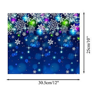 Christmas Winter Snowflake Pattern Heat Transfer Vinyl Rainbow Stripe Pattern Vinyl Vinyl Bundling Roll Soft Metal HTV Vinyl for Ironing Clothes and Other Fabrics Blanks for Projects (A2-I, One Size)