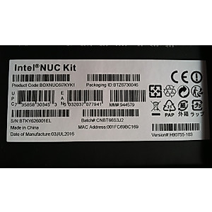 Intel NUC 6 Performance Kit (NUC6i7KYK) - Core i7, Add't Components Needed, 250GB, Windows 10, 8.1, 7