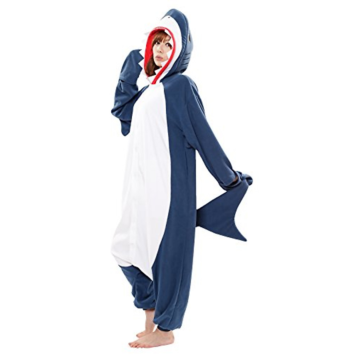 SAZAC Shark Kigurumi - Onesie Jumpsuit Halloween Costume
