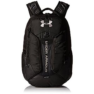 Under Armour Storm Contender Backpack, Black (001)/Steel, One Size Fits All Fits All