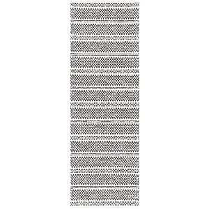 Mark&Day Area Rugs, 8x10 Aarau Bohemian/Global Cream Area Rug, Black/Cream/White Carpet for Living Room, Bedroom or Kitchen (7'10" x 10'2")