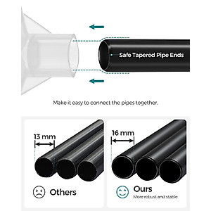 SONGMICS Closet Wardrobe, Portable Closet for Bedroom, Clothes Rail with Non-Woven Fabric Cover, Clothes Storage Organizer, 59 x 17.7 x 69 Inches, 12 Compartments, Black ULSF03H