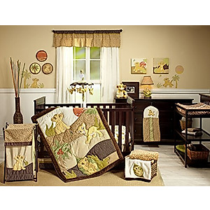 Disney Lion King Simba's Wild Adventure Super Soft Appliqued Baby Blanket, Ivory, Brown , 30x40 Inch (Pack of 1)