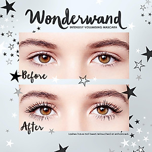 Ciaté London Wonderwand Mascara, Volumising & Lengthening Mascara, Carbon-Black Effect, Vegan, Fiber-Free for Full Effect, Adds Lash Volume & Curl, with Deep black Finish, 1 Count