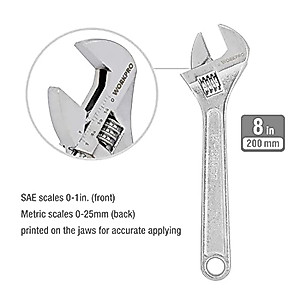 WORKPRO Large Pliers & Wrench Set 6-Piece (10" Water Pump Pliers, 10" Slip Joint Pliers, 8" Long Nose Pliers, 8" Linesman Pliers, 6" Diagonal Pliers, 8" Adjustable Wrench) for DIY & Home Use, W001329A