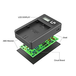 LP-E6 LP E6N Battery Charger, LP Charger Compatible with Canon EOS 90D, 80D, 70D, 60D, 60DA, 7D Mark II, 7D, 6D Mark II, 6D, 5D Mark IV, 5D Mark III, 5D Mark II, 5DS, 5DS R, R5, R6 DSLR Cameras & More