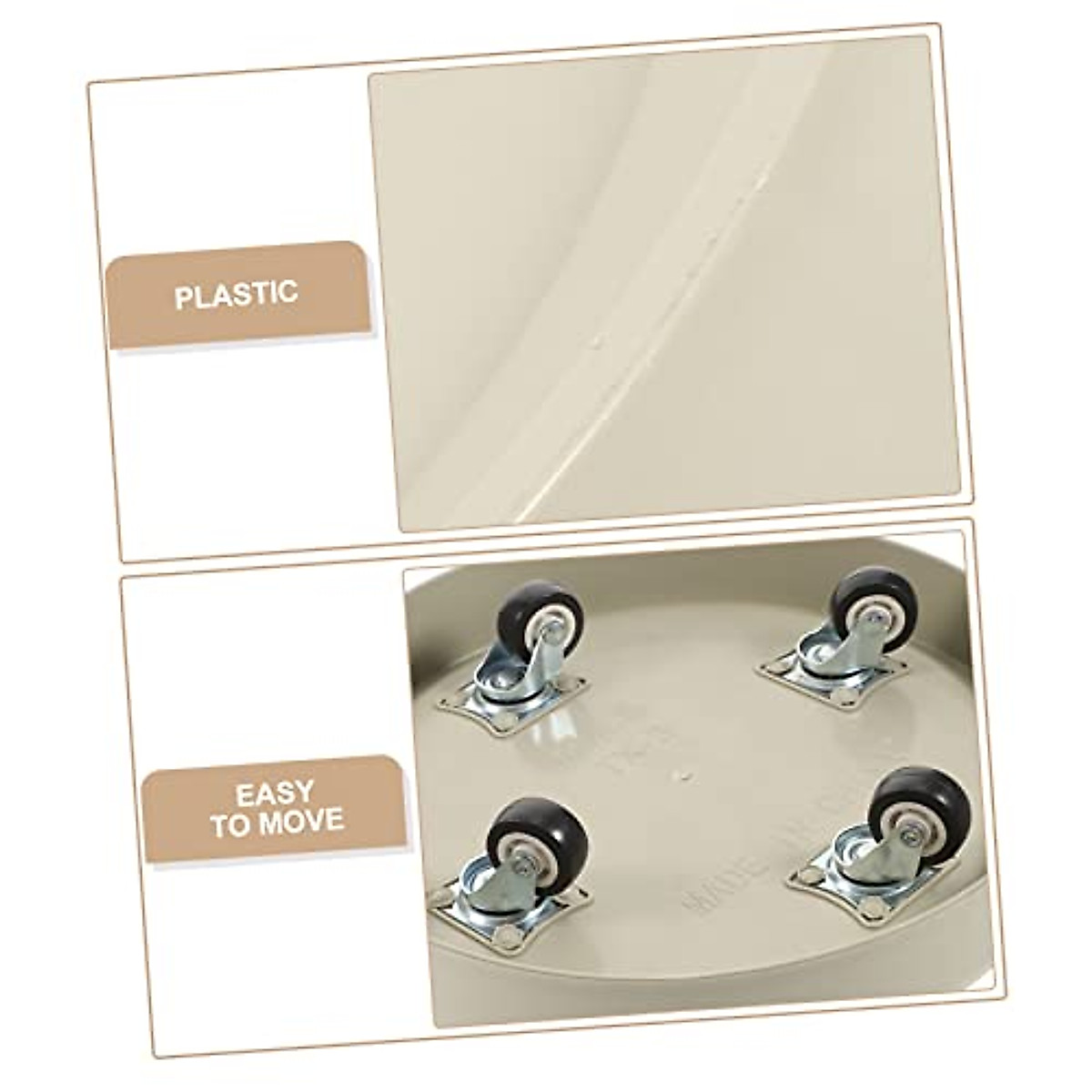 GANAZONO Mobile Flowerpot Vase Caddy Plant Stand with Wheels Plant with Wheels Square Tray Plastic Pallets for Outside Plastic Flower Pots Flower Pot Mover Rolling Plant Stand Plant Trays