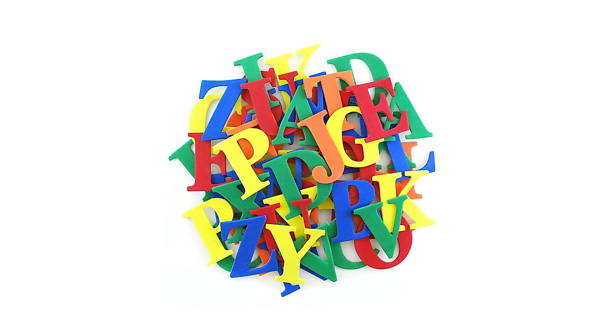 Peel & Stick Alphabet Foam Letters - 52 Count