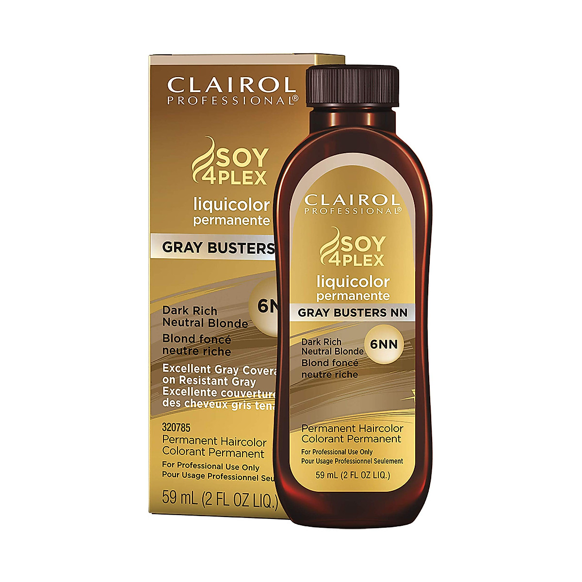 Clairol Professional Permanent Liquicolor for Blonde Hair Color, 6nn Dark Neutral Blonde, 2 oz