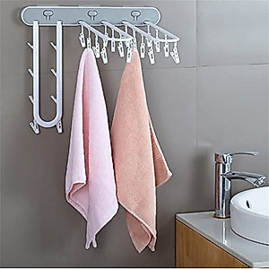 N/A Folding Multifunctional Clothes Rack Wardrobe Storage Rack Space Saving Clothes Rack (Color : D, Size