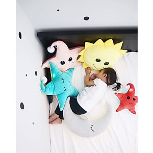 Around The Crib kokoons Cuddly Sun Plush Musical Night Light - Double Sided. Pale Yellow/Dark Yellow