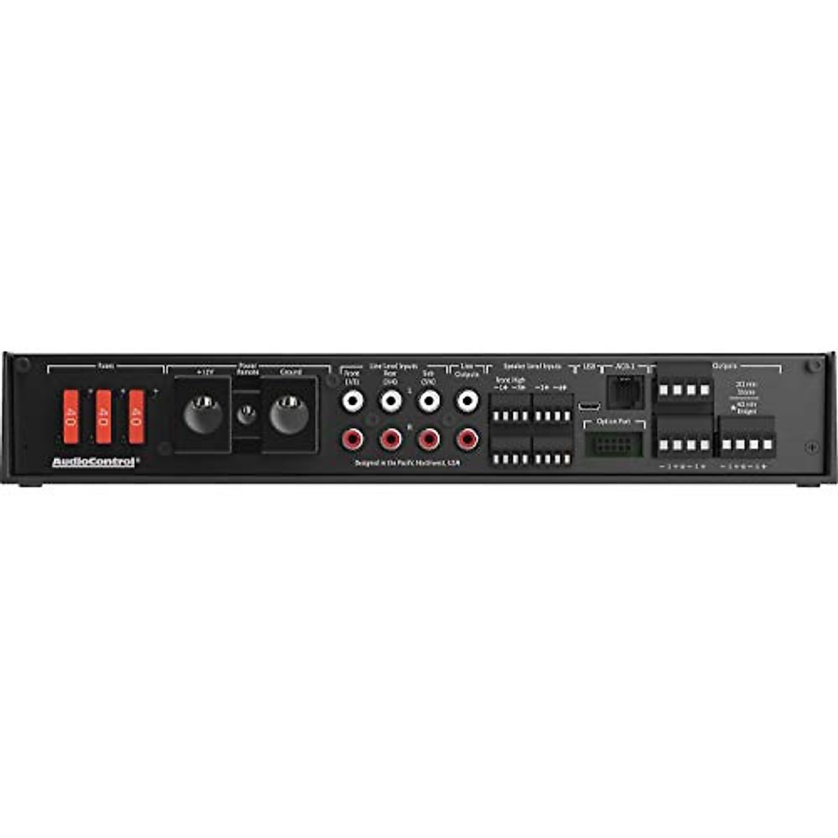 AudioControl D-6.1200 6-Channel Car Amplifier with Digital Signal Processing & ACR-3 Dash Remote