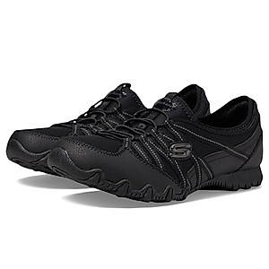 SKECHERS Women's Bikers LITE-RELIVE Sneaker, Black, 8.5