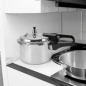 Serlium Small Pressure Cooker, 3 Liter Aluminum Alloy Pressure Cooker 18cm/7inch Bottom 3L Mini Pressure Cooker for Gas Stove Induction Cooker