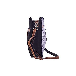 Bhrayna-Bags Hairon Strip On Rug Shoulder Bag Handbag