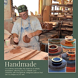 ALWAYS AZUL POTTERY French Butter Keeper in Mountain Waves - Handcrafted Ceramic Stoneware - French Butter Keeper Dish - Handmade Butter Container - Artistic Pottery Tableware