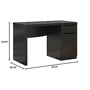 Bush Furniture Montrese Small Computer Desk in Classic Black