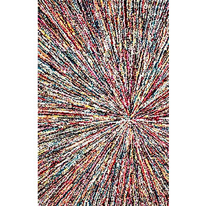 nuLOOM Samira Warp Area Rug, 5' Round, Multi