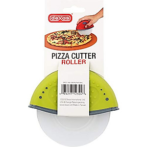 Dexas One Handed Rolling Pizza Cutter, Green
