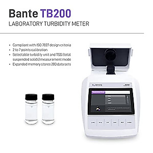 Bante TB200 Laboratory Turbidity Meter | Turbidimeter | 2 to 7 Points Calibration, Selectable TSS Measurement Mode and Turbidity Units, Accuracy ±2%