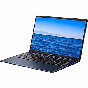ASUS Newest Vivobook 15.6" FHD Lightweight Laptop, 16GB RAM, 512GB PCIe SSD, Intel Core i3-1215U(Beat i5-1135G7), Chiclet Keyboard, WiFi, Type-C, Camera, HDMI, Win 11, Quiet Blue, w/CUE Accessories
