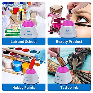 Mini Vortex Mixer HuXi Lab Vortex Shaker, 3000RPM Portable Vortexer with Touch Function for Nail Polish, Eyelash Adhesives, Pigments, Acrylic Paints Mixing, Test Tubes and Centrifuge Tubes 50ML