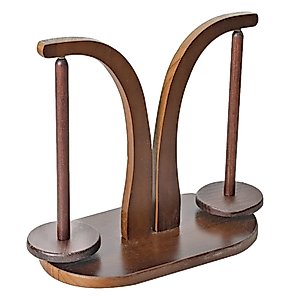 Yarn Holder for Two Yarn Balls, Magnetic Yarn Holder for Knitting and Crocheting, Wooden Yarn Spinner for Crochet, Crochet Accessories