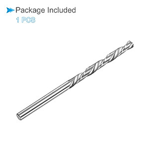 CoCud Solid Carbide Drill Bits, 3.3mm Diameter, K35 Tungsten Carbide Straight Shank Twist Drill Bits - (Applications: for Stainless Steel Alloy), 1-Piece