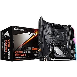 GIGABYTE X570 I AORUS Pro Wi-Fi (AMD Ryzen 3000/X570/Mini-Itx/PCIe4.0/DDR4/USB 3.1/Realtek ALC1220-Vb/DisplayPort 1.4/2xHDMI 2.0B/RGB Fusion 2.0/Gaming Motherboard)