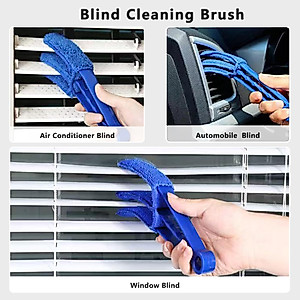 Jakaphoric 6 Pcs Air Conditioner Fin Comb Cleaner Set, Ac Fin Comb Straightener Tool, Radiator Comb for a/c Unit,Ac Coil Cleaner Kit Brush for Evaporator Radiator Repair Clean Tool