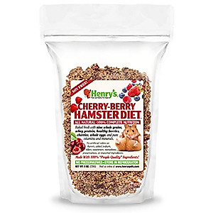 Henry's Cherry Berry Hamster Food - The Only All Natural Baked Fresh to Order, 8 Ounces