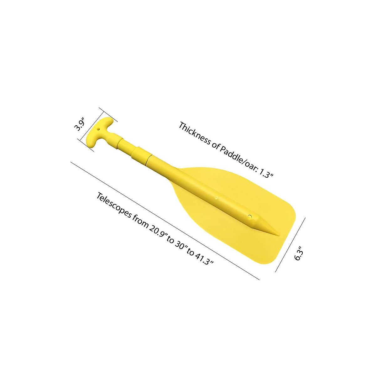 Pactrade Marine 2 of Marine Kayak Canoe Raft Jet Ski Yellow Telescopic Aluminum Oar Paddle