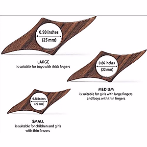 Handcrafted Book Page Holder - Walnut Thumb Bookmark - Gift for Book Lovers, Bookworms, Gifts for Readers and Book Enthusiasts (Medium, 1 Pack)