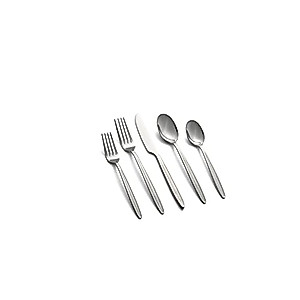 Cambridge Silversmiths Albina Sand 20-Piece Flatware Set, Service for Four, silver