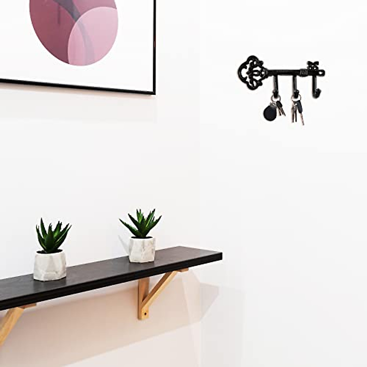 Super Z Outlet Antique Style Skeleton Key Wall Holder with Hooks