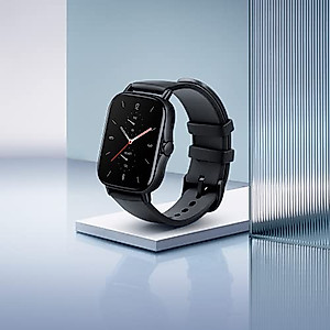 Amazfit GTS 2 Smart Watch for Men Android iPhone, Bluetooth Phone Call, Built-in ALEXA & GPS, Fitness Watch with 90 Sports Modes, Blood Oxygen Heart Rate Sleep Tracker, 5 ATM Water Resistant, Black