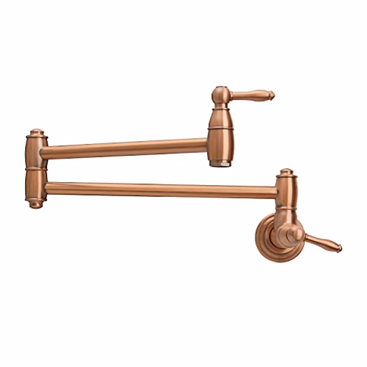 Copper Finish Wall-Mounted Pot Filler Faucet